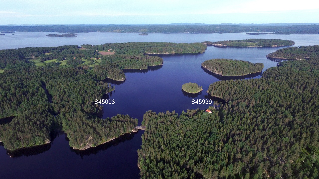 Sky view :: Lake Foxen fishing & cottages Sweden